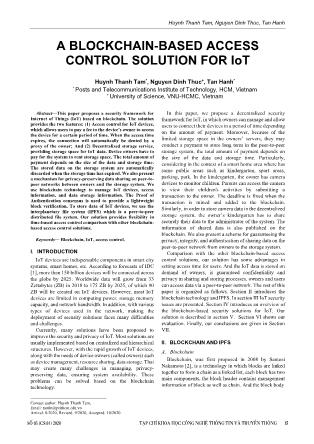 A blockchain-based access control solution for IoT