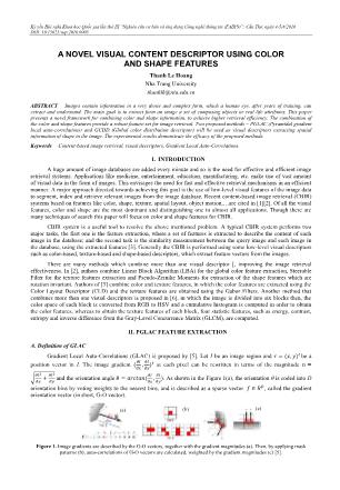 A novel visual content descriptor using color and shape features